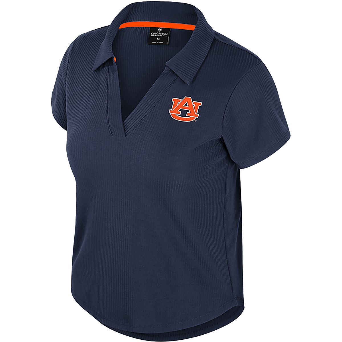 Colosseum Athletics Women's Auburn Sublime Ribbed Polo Shirt | Academy