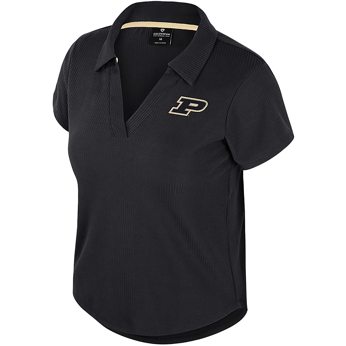 Colosseum Athletics Women's Purdue Sublime Ribbed Polo Shirt | Academy