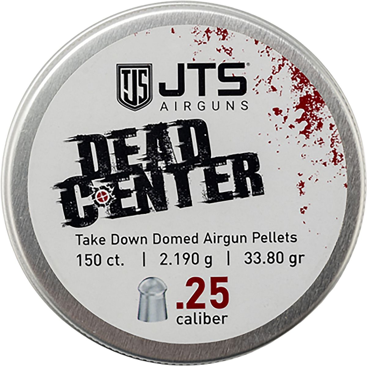 JTS Dead Center Precision .25 Semi-Domed Pellets - 150 Rounds | Academy
