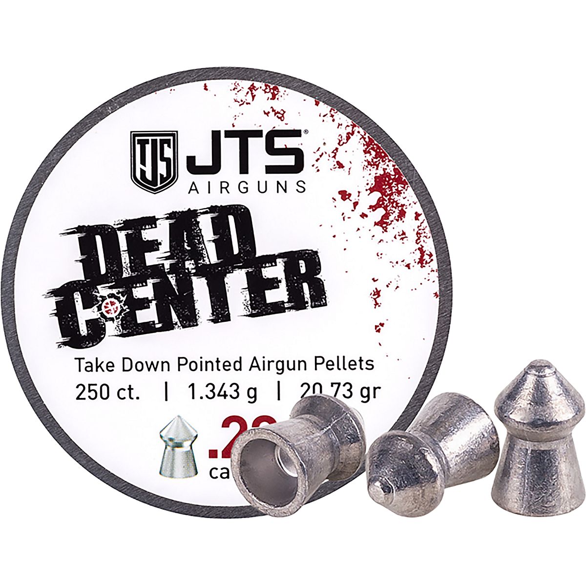 JTS Dead Center Precision .22 Pointed Pellets - 250 Rounds | Academy