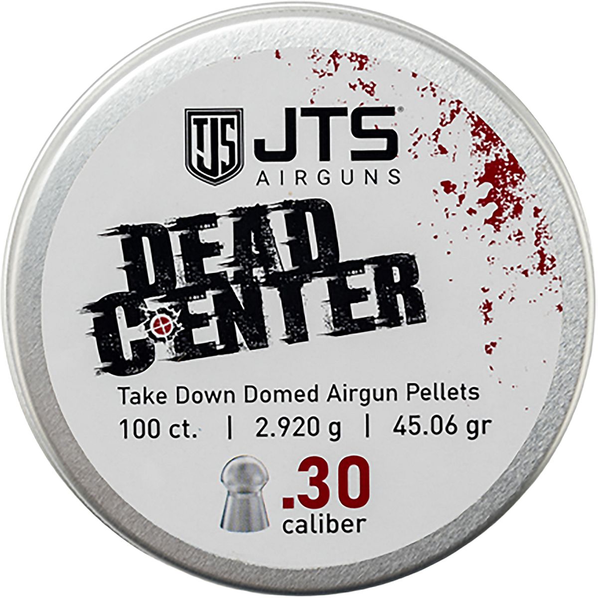 JTS Dead Center Precision .30 Domed Pellets - 100 Rounds | Academy