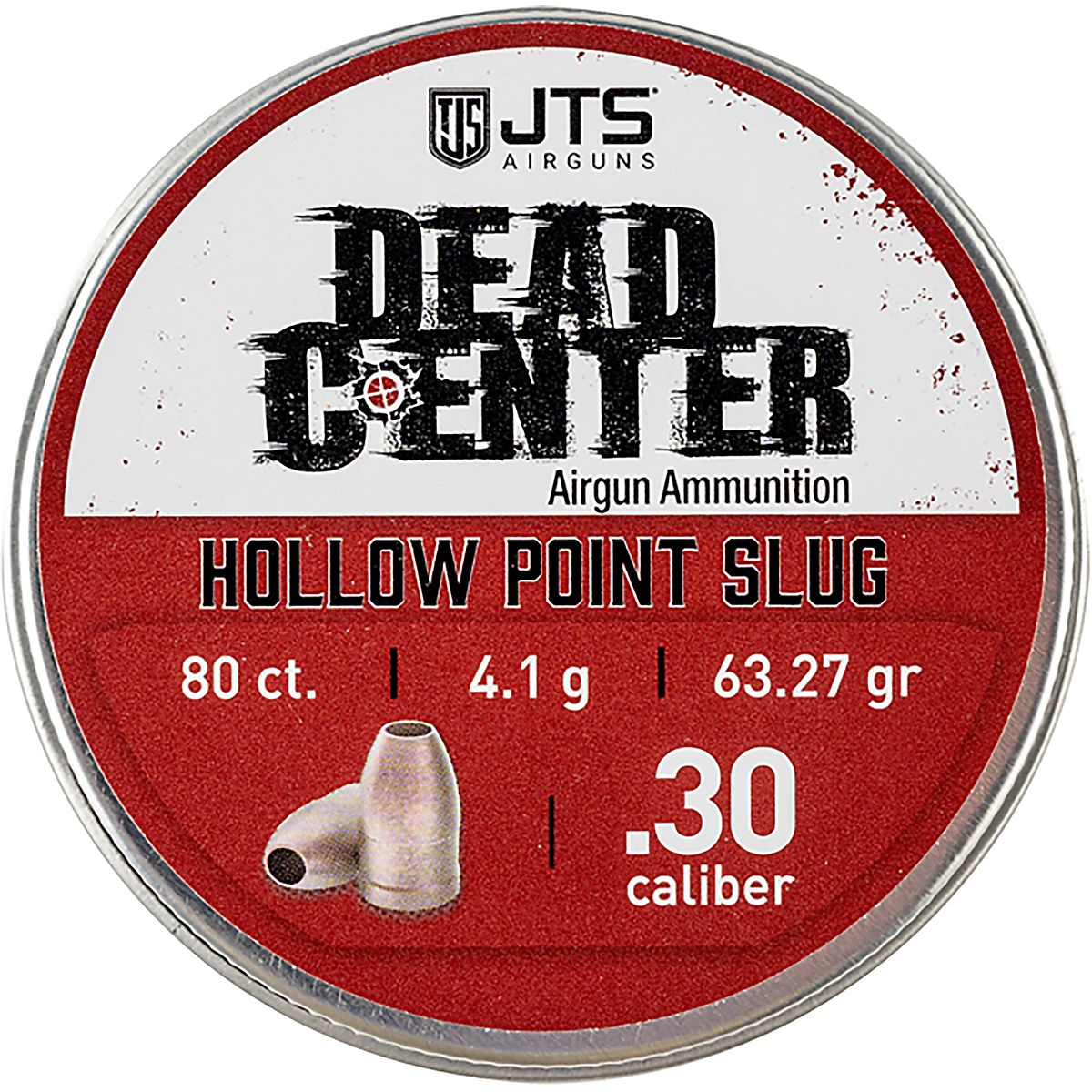JTS Dead Center Precision .30 Hollow Point Pellets - 80 Rounds | Academy