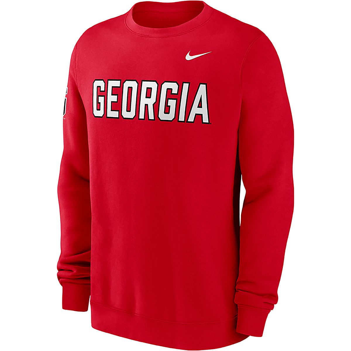 Nike Men's Georgia Block Team Fleece Club Crew | Academy