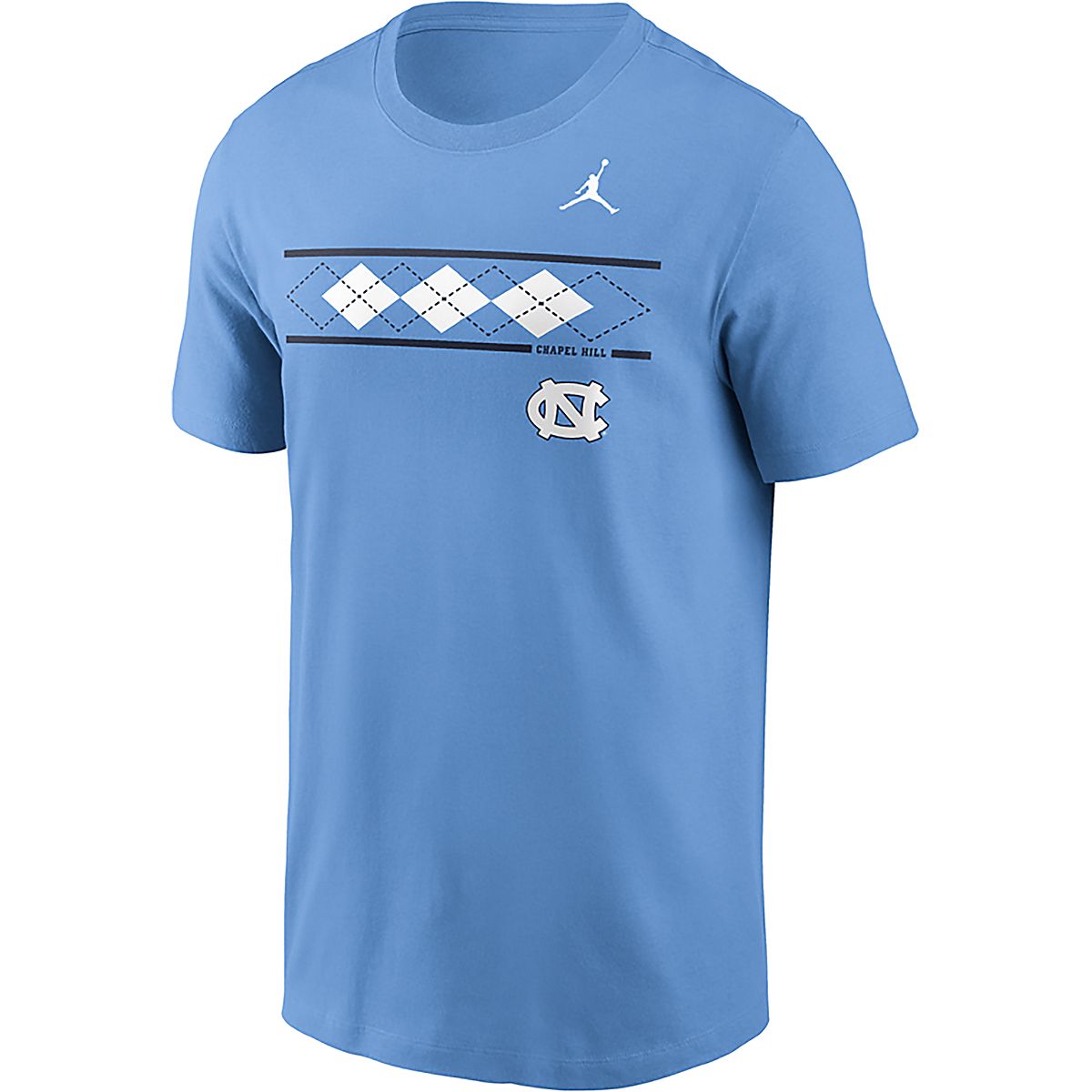 Jordan Men's UNC Primary Logo Argyle T-shirt | Academy
