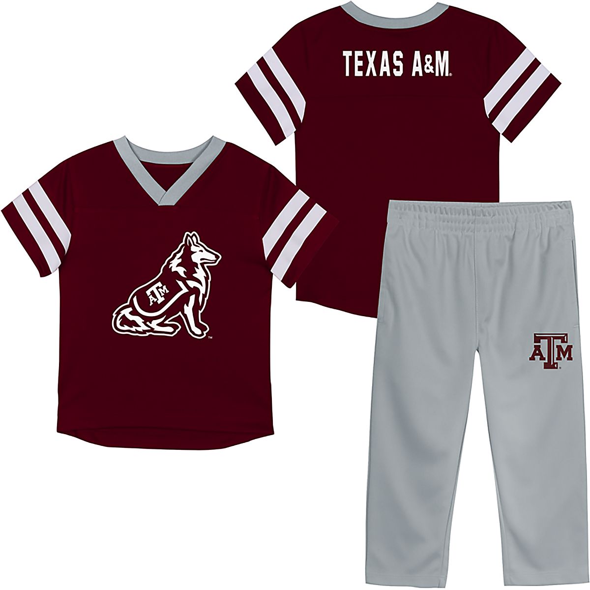 Outerstuff Toddlers' Texas A&M Red Zone Mascot Top and Pant Set | Academy