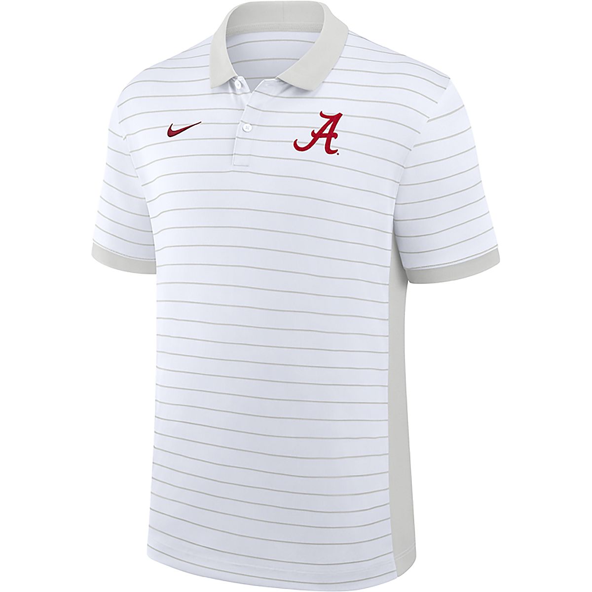 Nike Men’s Alabama Dri-FIT Stripe Victory Polo Shirt | Academy