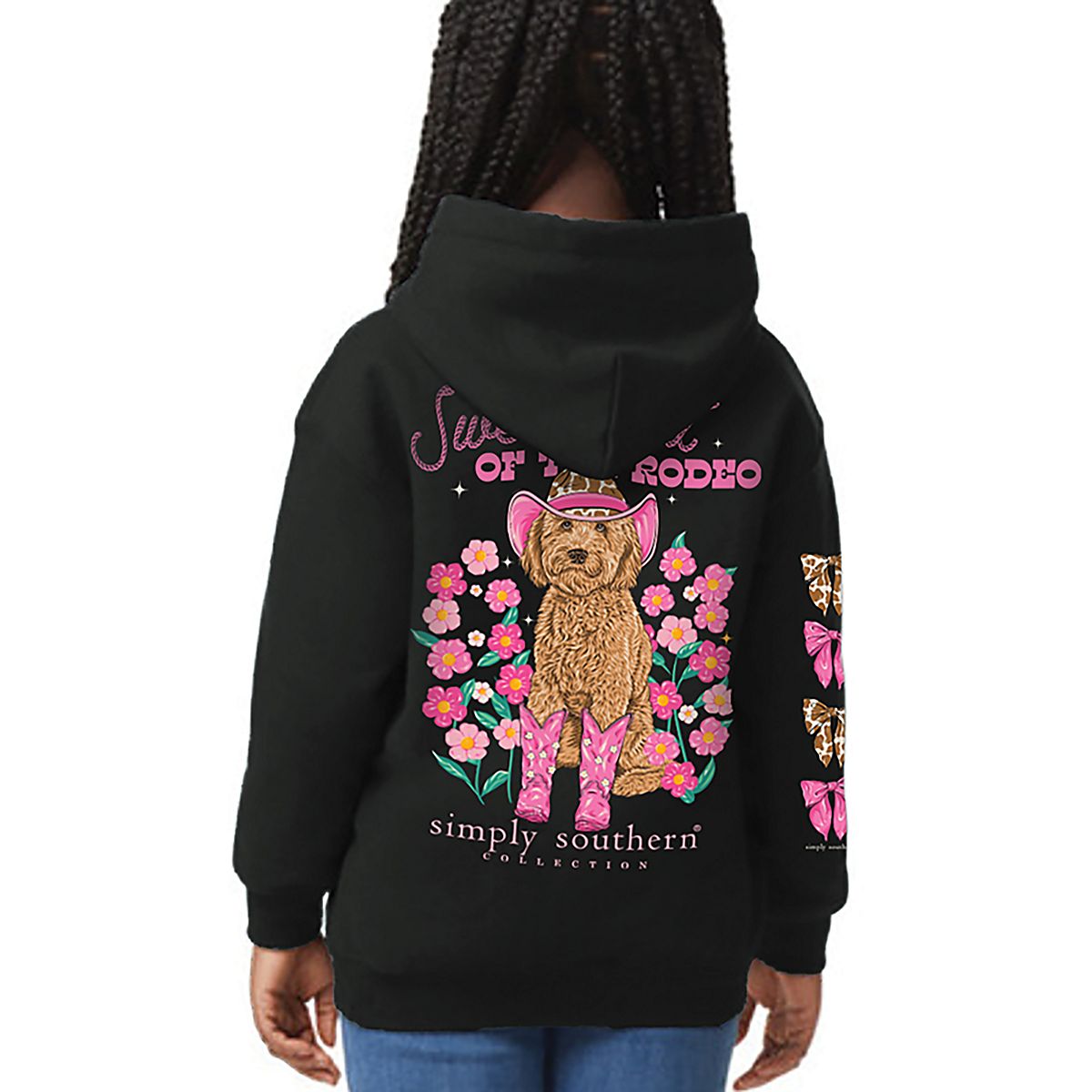 Simply Southern Girls' Sweetheart Black Hoodie | Academy