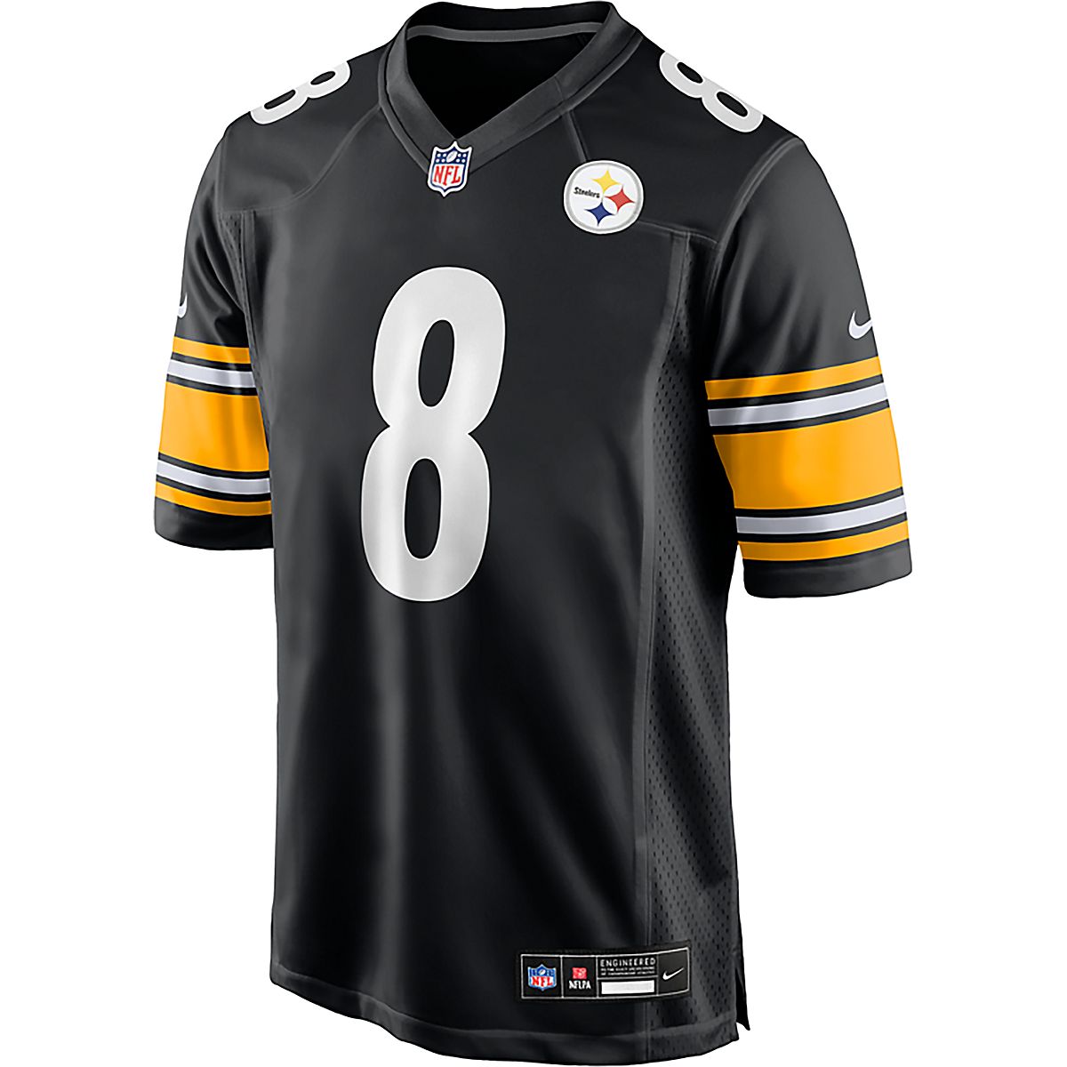 Nike Men's Pittsburgh Steelers Aaron Rodgers #8 Game Home Name & Number ...