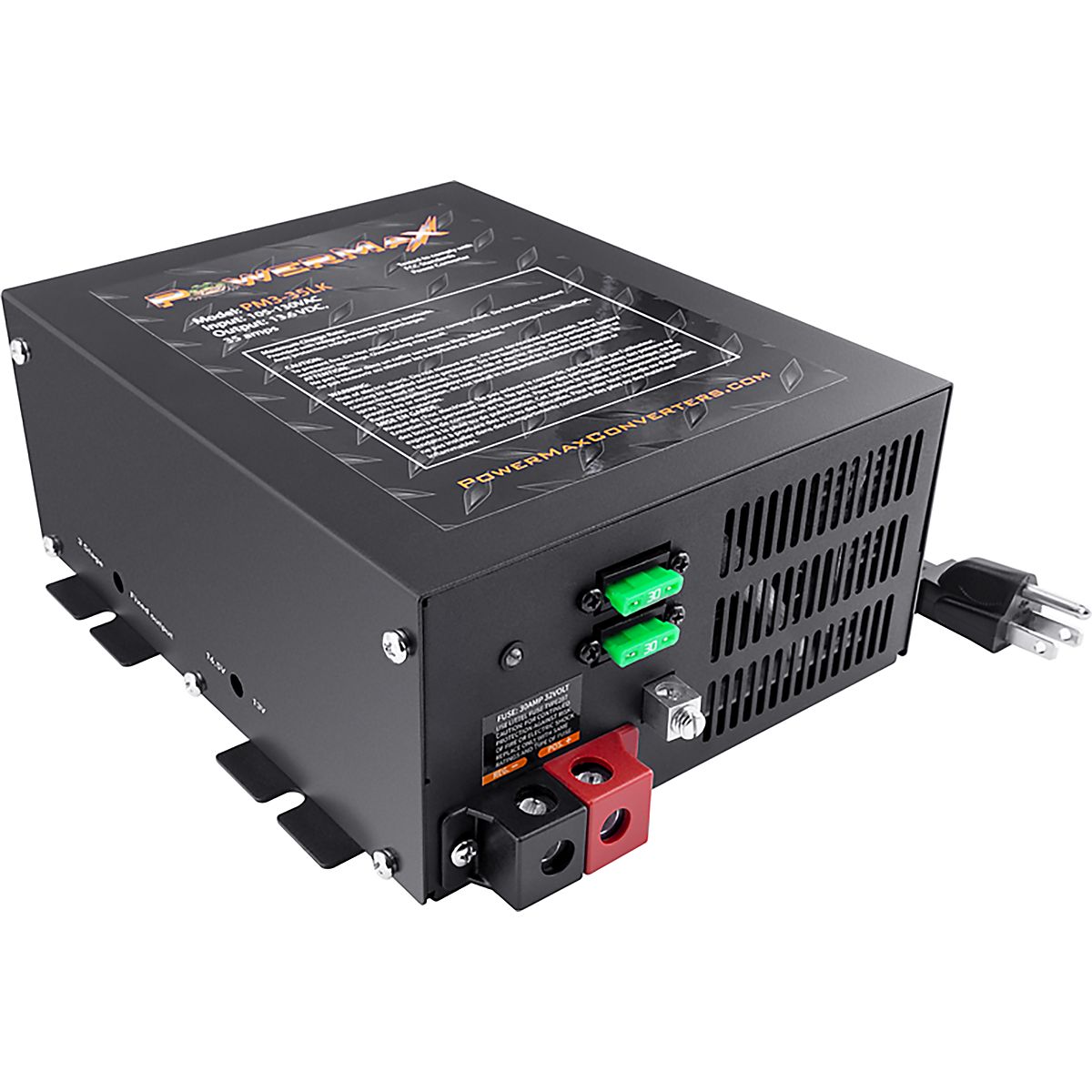 PowerMax PM3 Series 110VAC to 12VDC 35 Amp Converter with Built-in ...