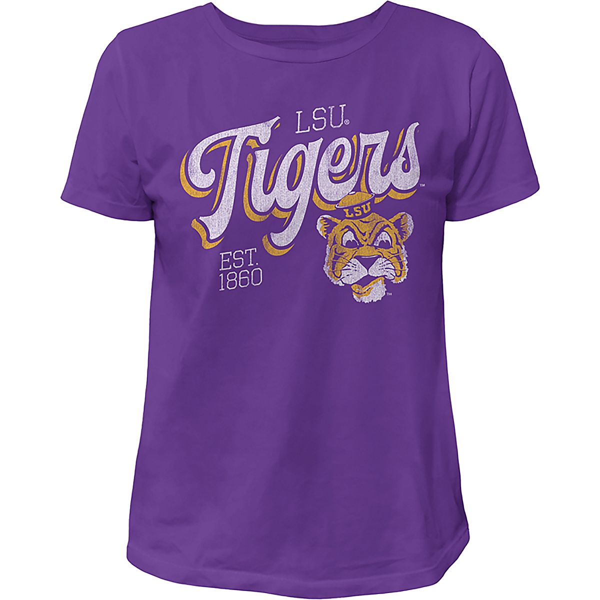 WILDCAT RETRO Women's LSU Script Boxy T-shirt | Academy