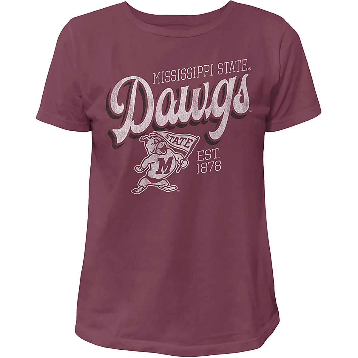 WILDCAT RETRO Women's Mississippi State Script Boxy T-shirt | Academy