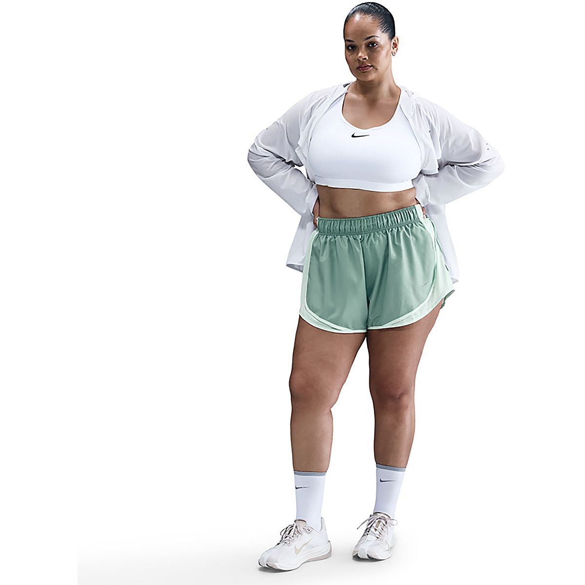 Nike Women's Tempo Dri-FIT Mid Rise Plus Size Running Shorts 3 in | Academy