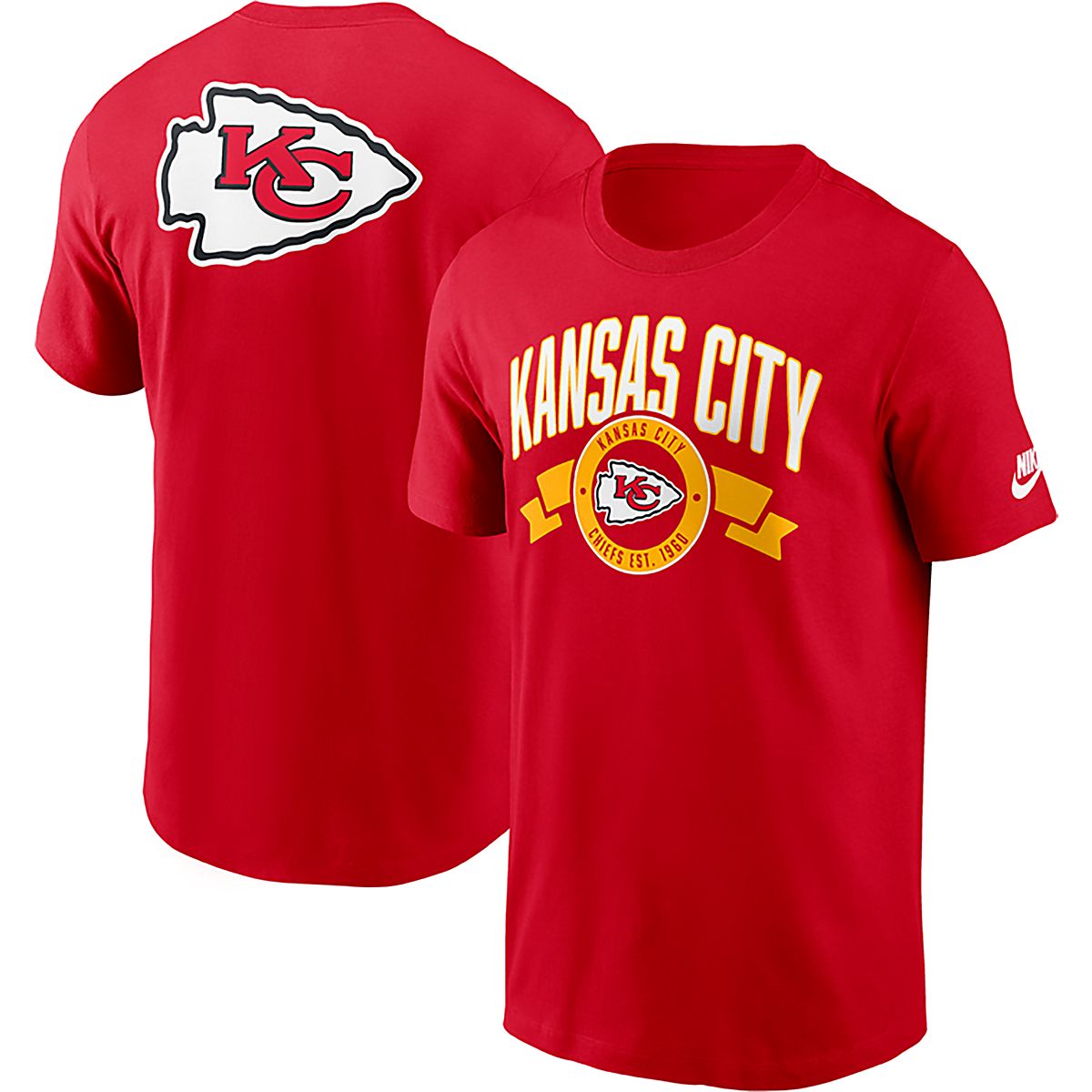 Nike Men's Chiefs Rewind Front and Back Hit Essential T-shirt | Academy
