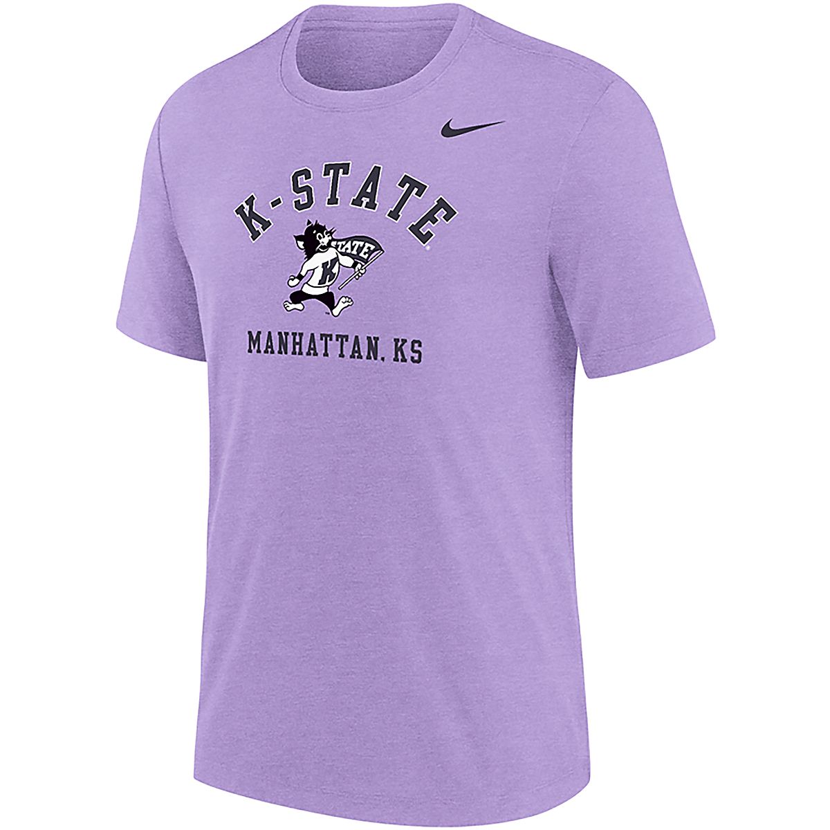 Nike Men's Kansas State Lavender Flag Willy Legend T-shirt | Academy