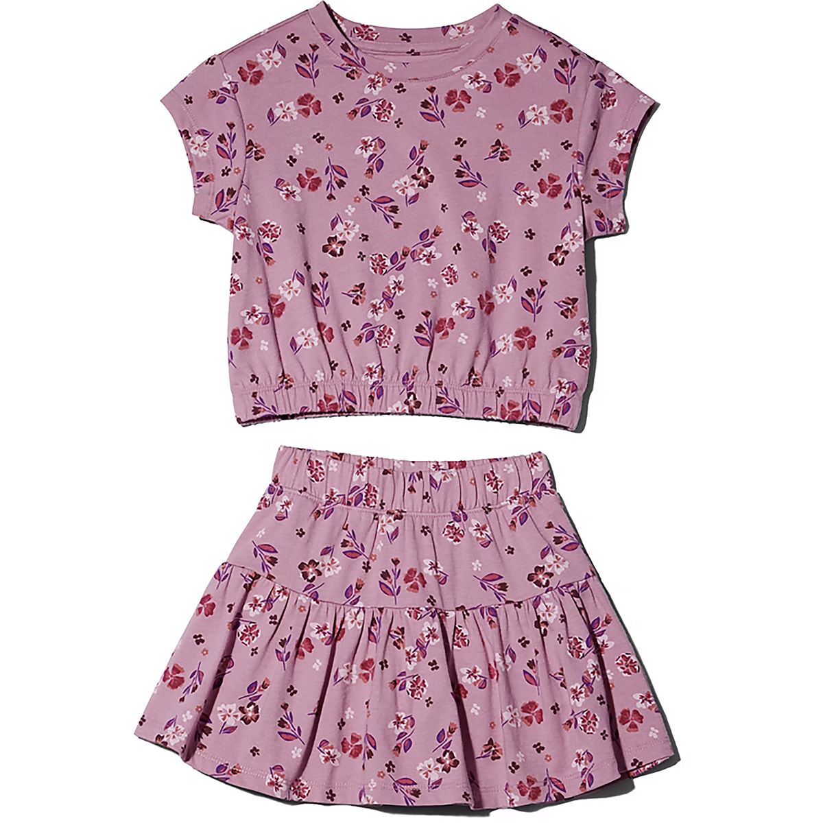 BCG Girls' 4-6X All Over Print Floral Skort 2-Piece Set | Academy