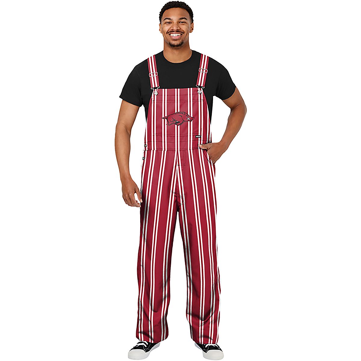 FOCO Men's Arkansas Sideline Spirit Stripe Overalls | Academy