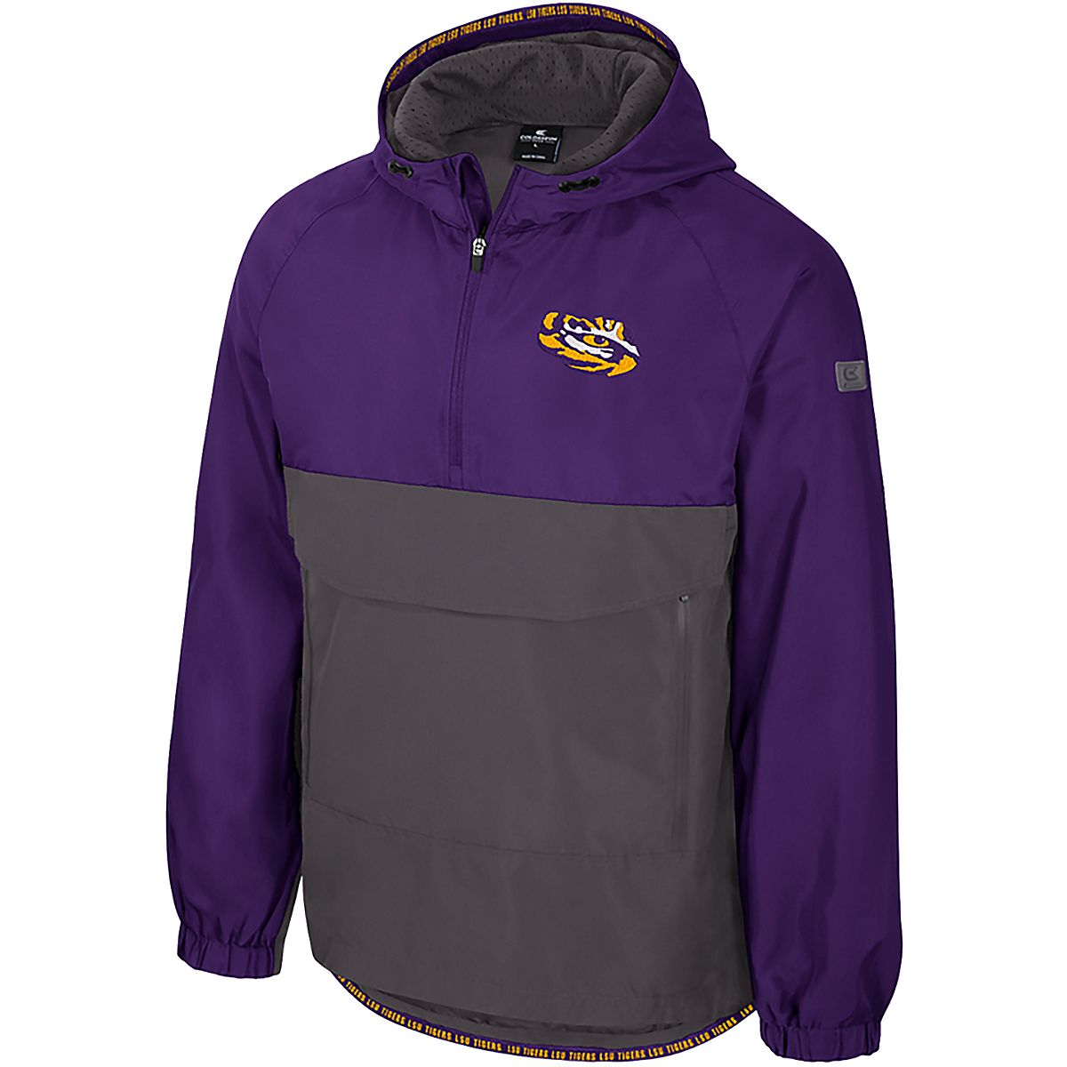 Colosseum Athletics Men's LSU Gives Back 1/2 Zip Anorak Jacket | Academy