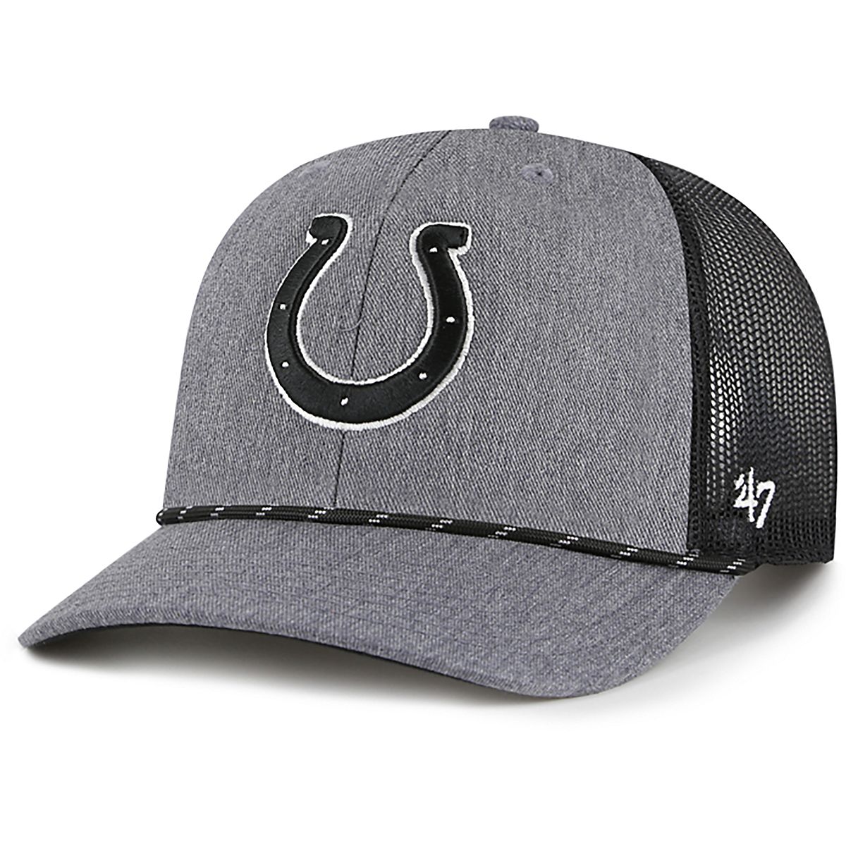 47 Brands Adults' Indianapolis Colts Carbon Strap Rope Trucker Cap ...