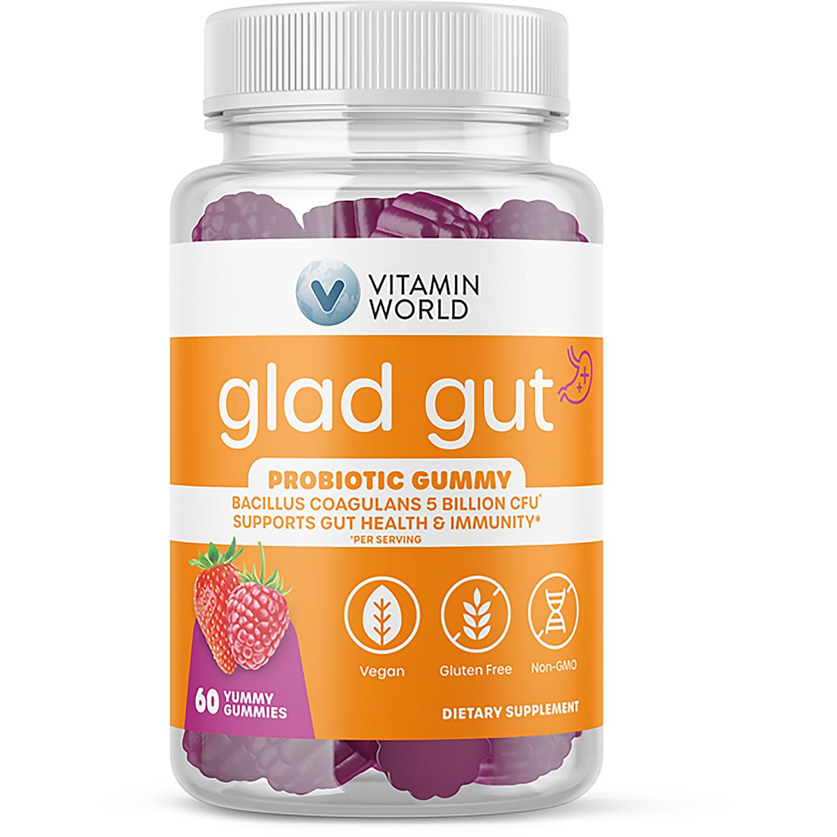 Vitamin World Glad Gut Probiotic Gummies | Academy