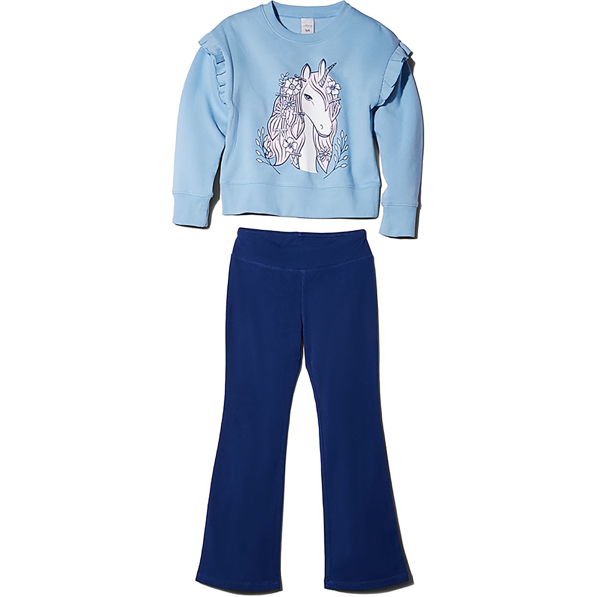 BCG Toddler Girls' Unicorn Fleece Crewneck 2-Piece Set | Academy