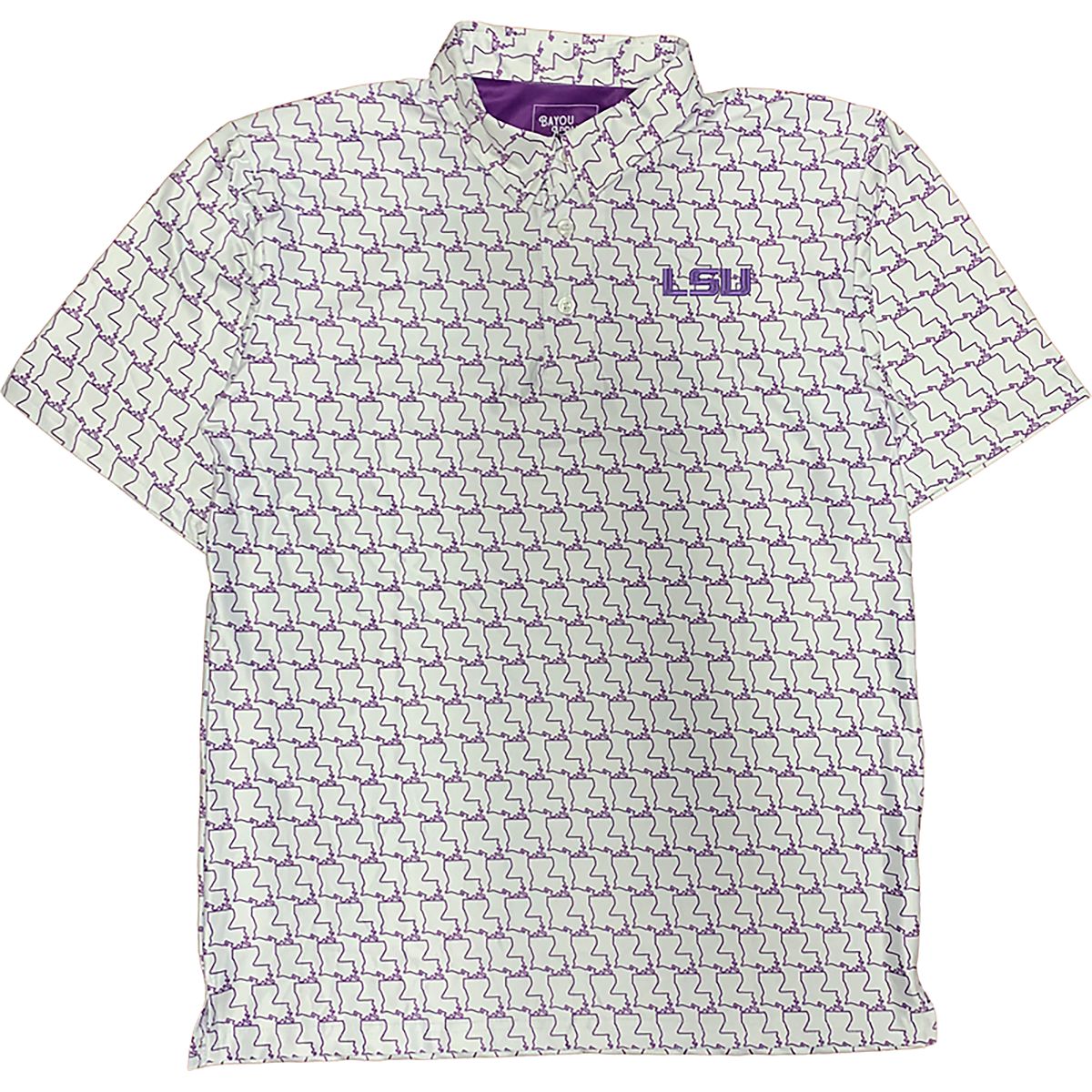 Bayou Apparel Men's Louisiana State University Sublimated Allover Print ...