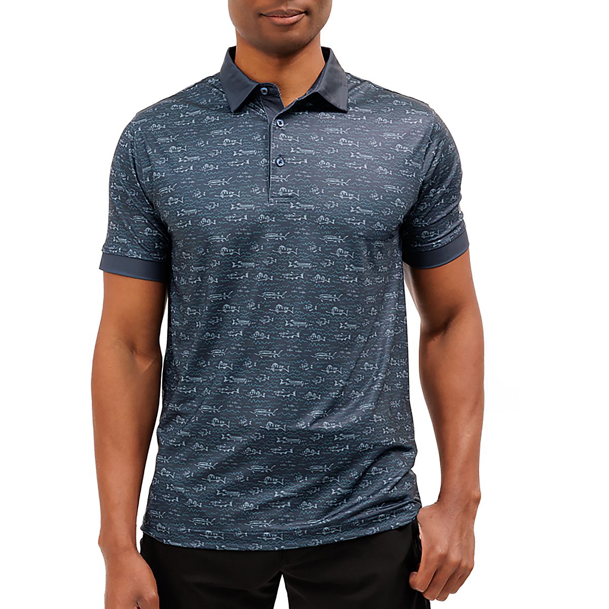 Waggle Men's Fish Finder Polo Shirt | Academy