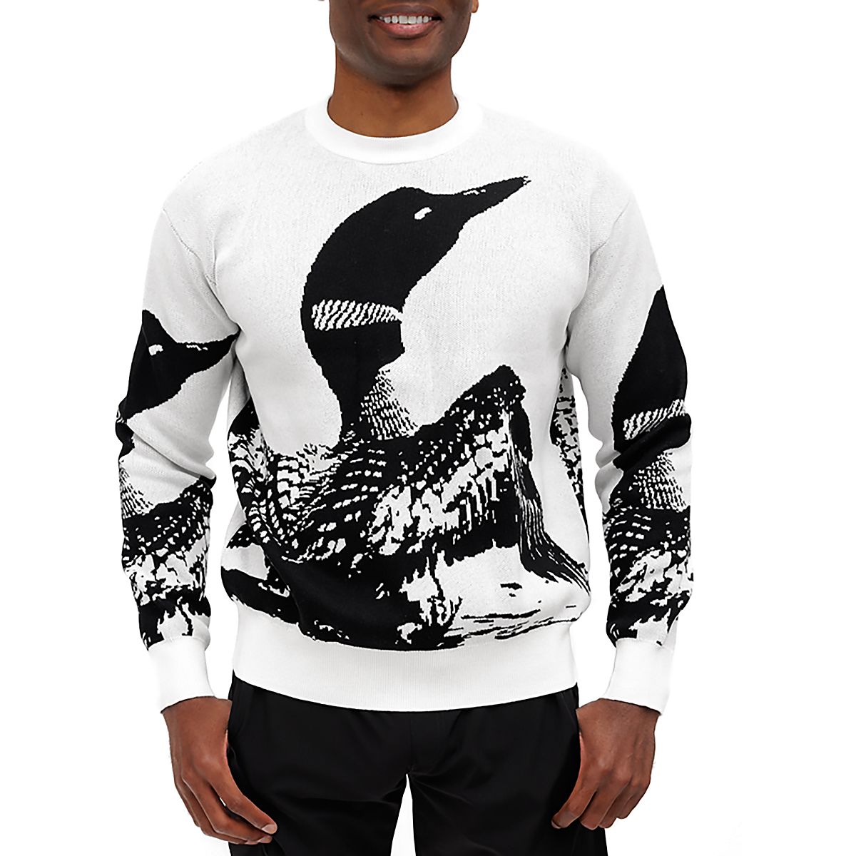 Waggle Men's Loon Call Wildknit Crew Sweatshirt | Academy