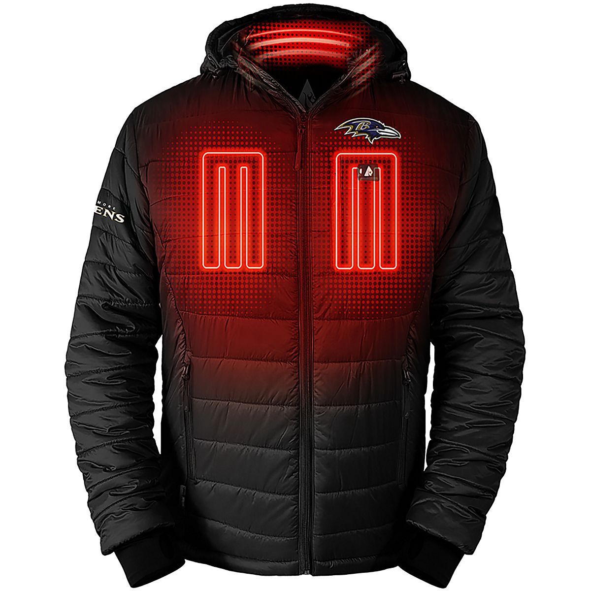 ActionHeat Men's Baltimore Ravens 5V Puffer Heated Jacket | Academy