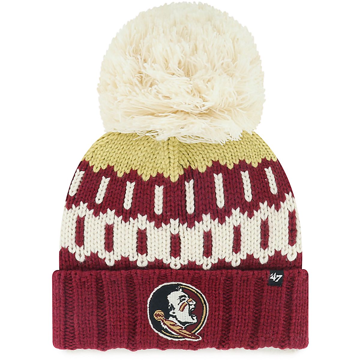 47 Brands Adults' Florida State University Seminoles Felicity Cuff Knit ...