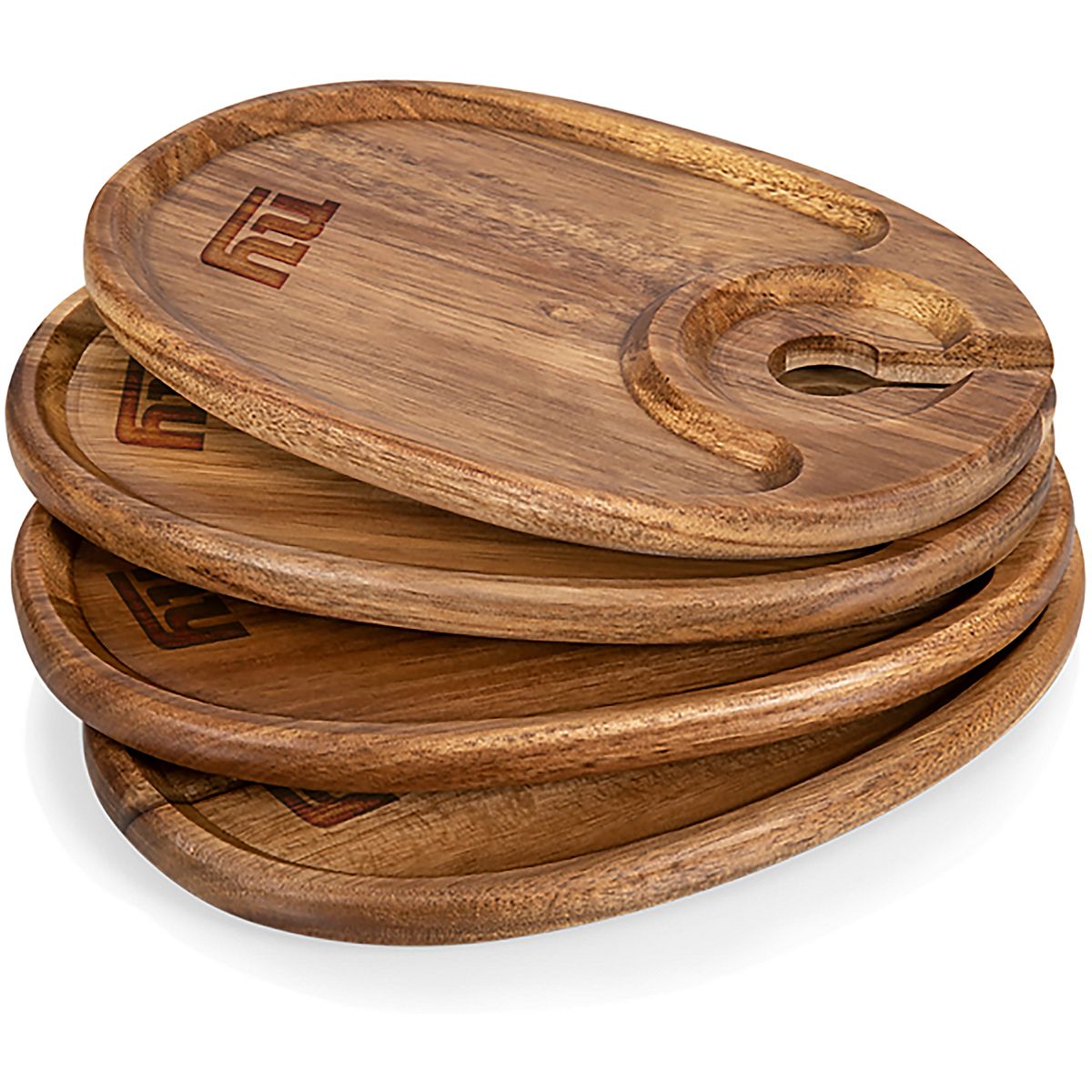 Picnic Time New York Giants Wine Appetizer Plates 4-Pack | Academy