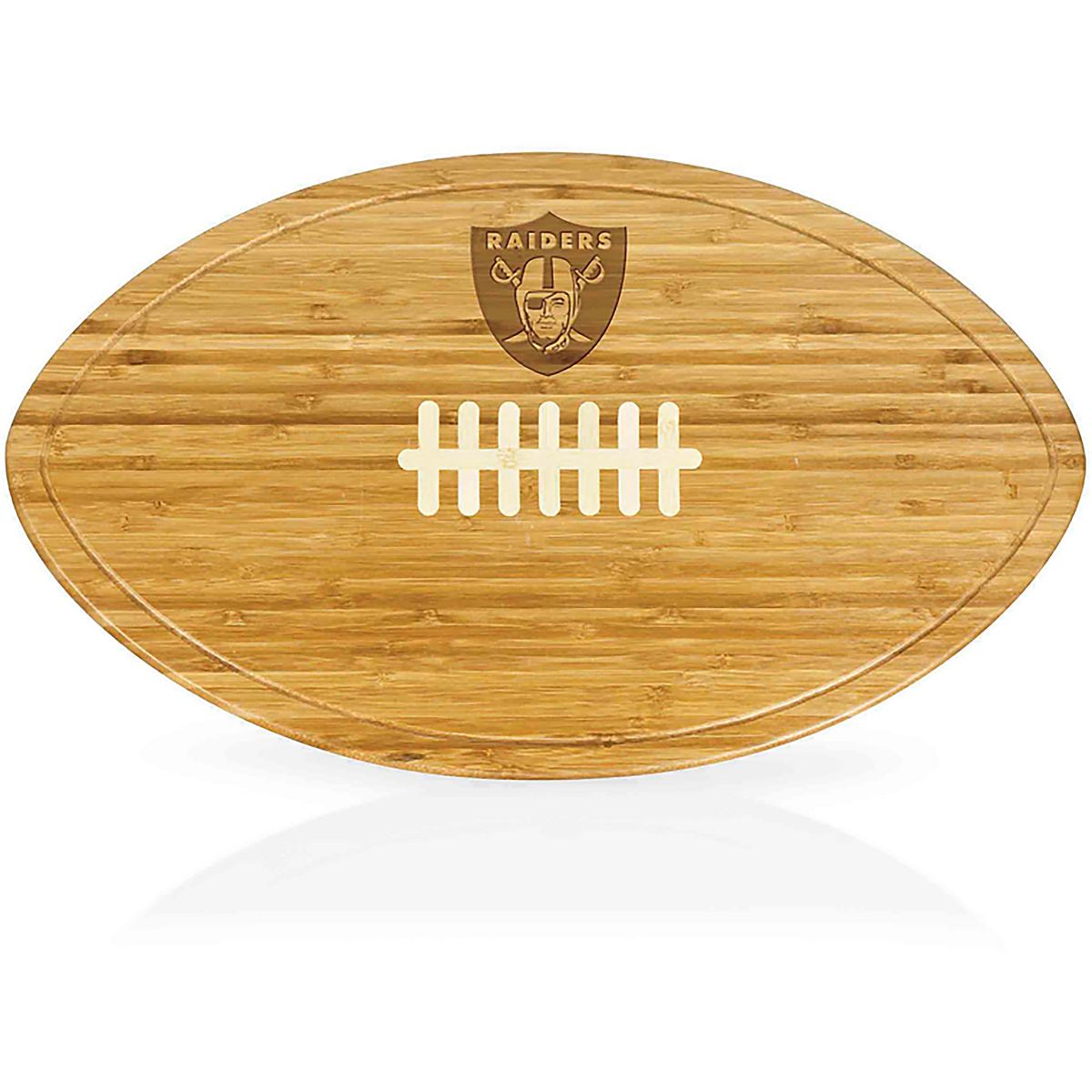 Picnic Time Las Vegas Raiders Kickoff XL Football Cutting Board and ...