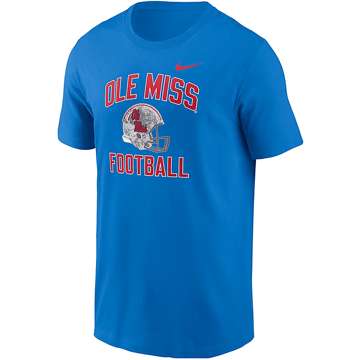 Nike Men's Ole Miss Rebels Realtree Football Helmet T-shirt | Academy