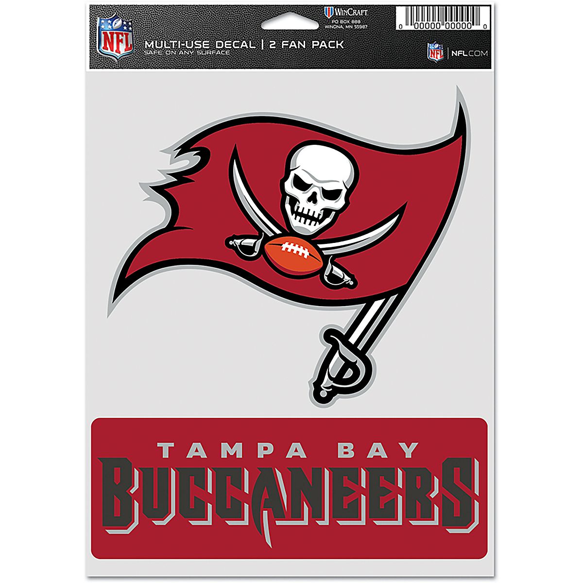 WinCraft Tampa Bay Buccaneers Multi Use Fan Decal | Academy