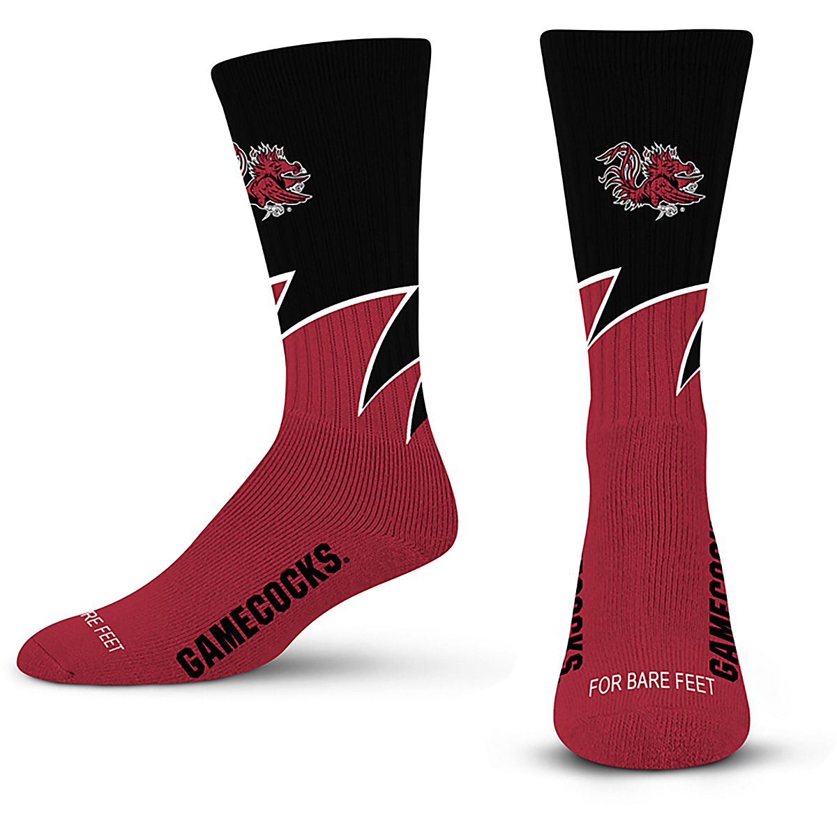 For Bare Feet University of South Carolina Black Wave Socks | Academy