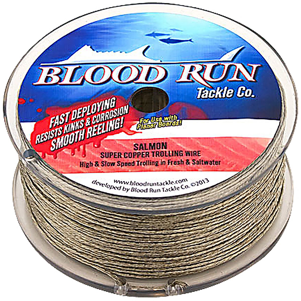 Blood Run Tackle Co. 45 lb. 300 feet Braided Copper Trolling Wire | Academy