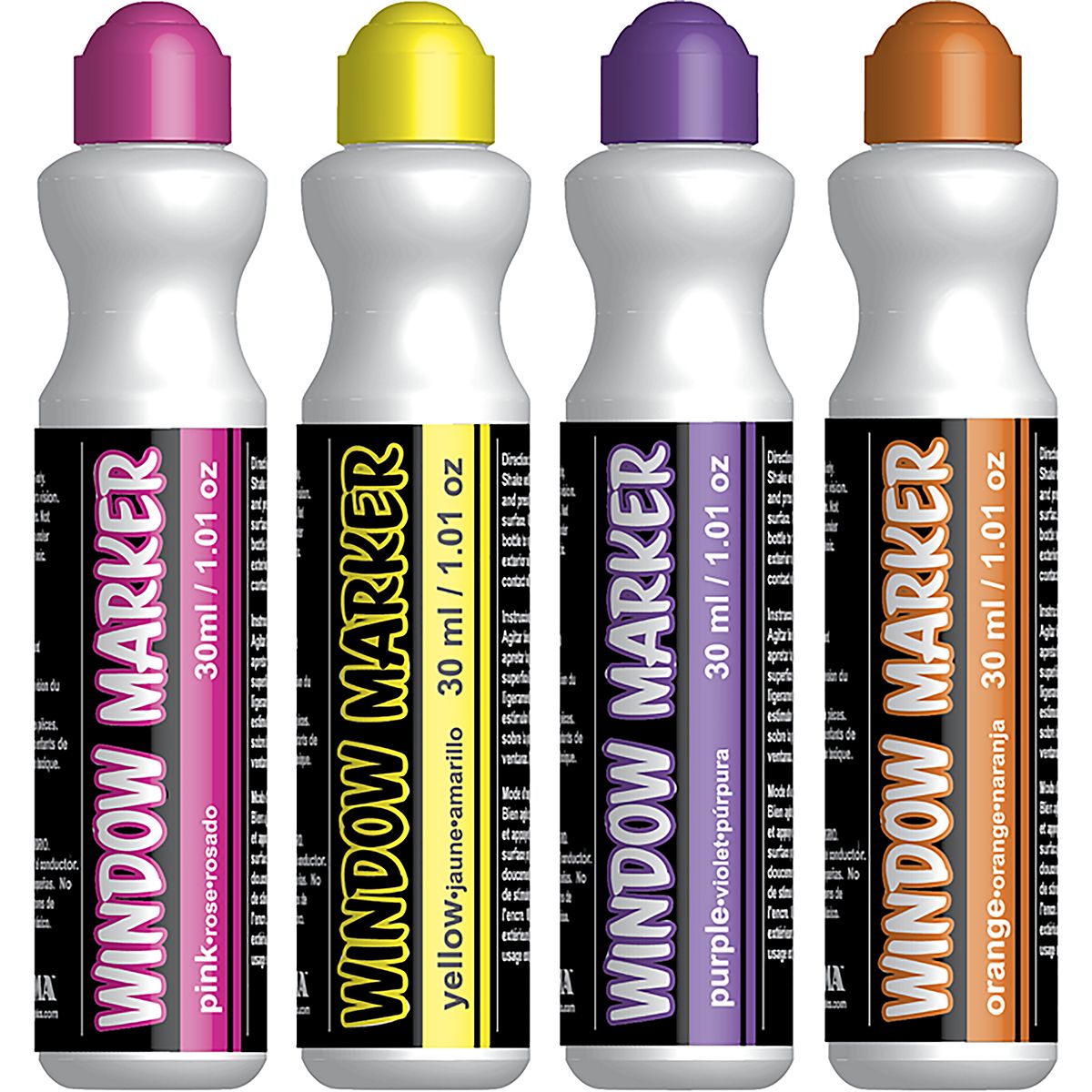 Chroma Graphics Inc Multicolor Window Markers 4-Pack | Academy