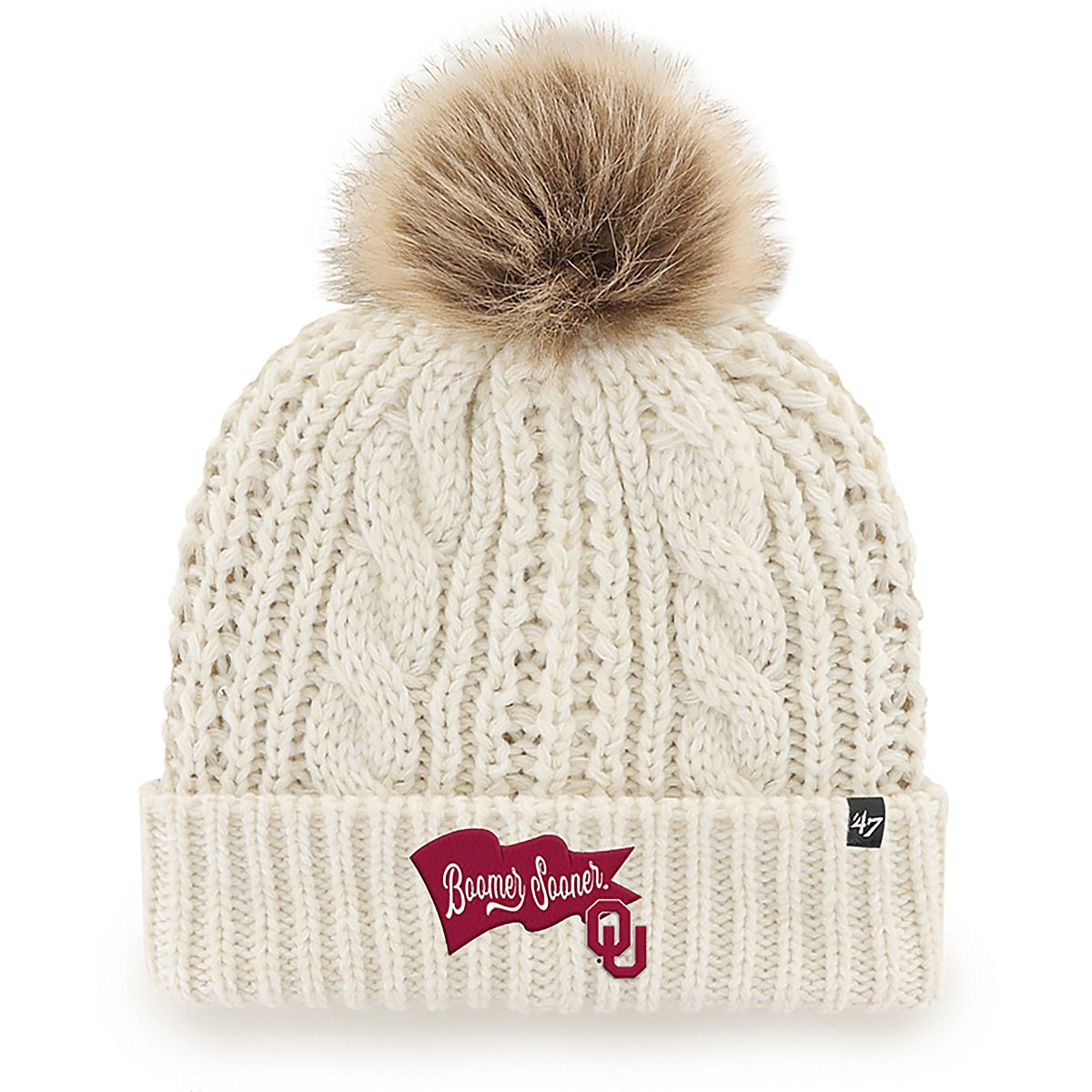 '47 Women's Oklahoma Sooners Wave Banner Meeko Cuff Knit Beanie | Academy