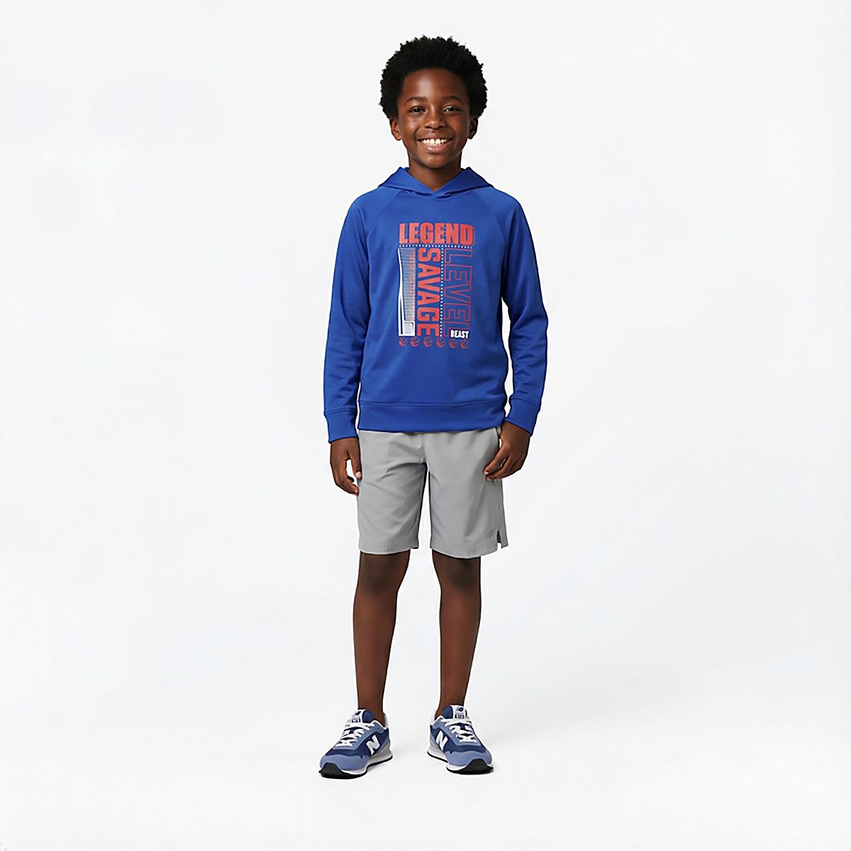 BCG Boys' Training Sport Verbiage Long Sleeve Mesh Hoodie | Academy