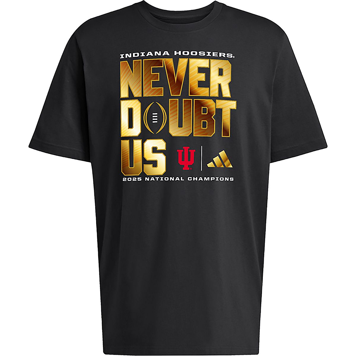 adidas Men's Indiana 2025 National Champions Never Doubt Us Short ...