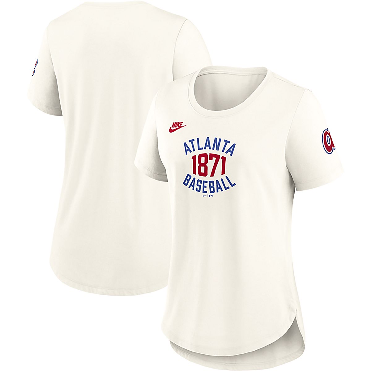 Nike Women's Braves Cooperstown '70s Inspired Triblend T-shirt | Academy