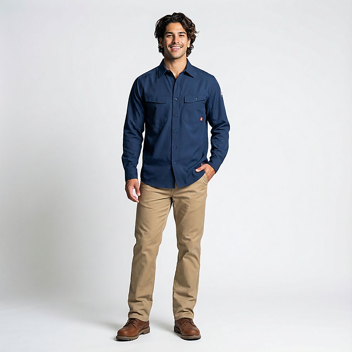 Bulwark Men's iQ Series Endurance Flame Resistant Work Shirt | Academy