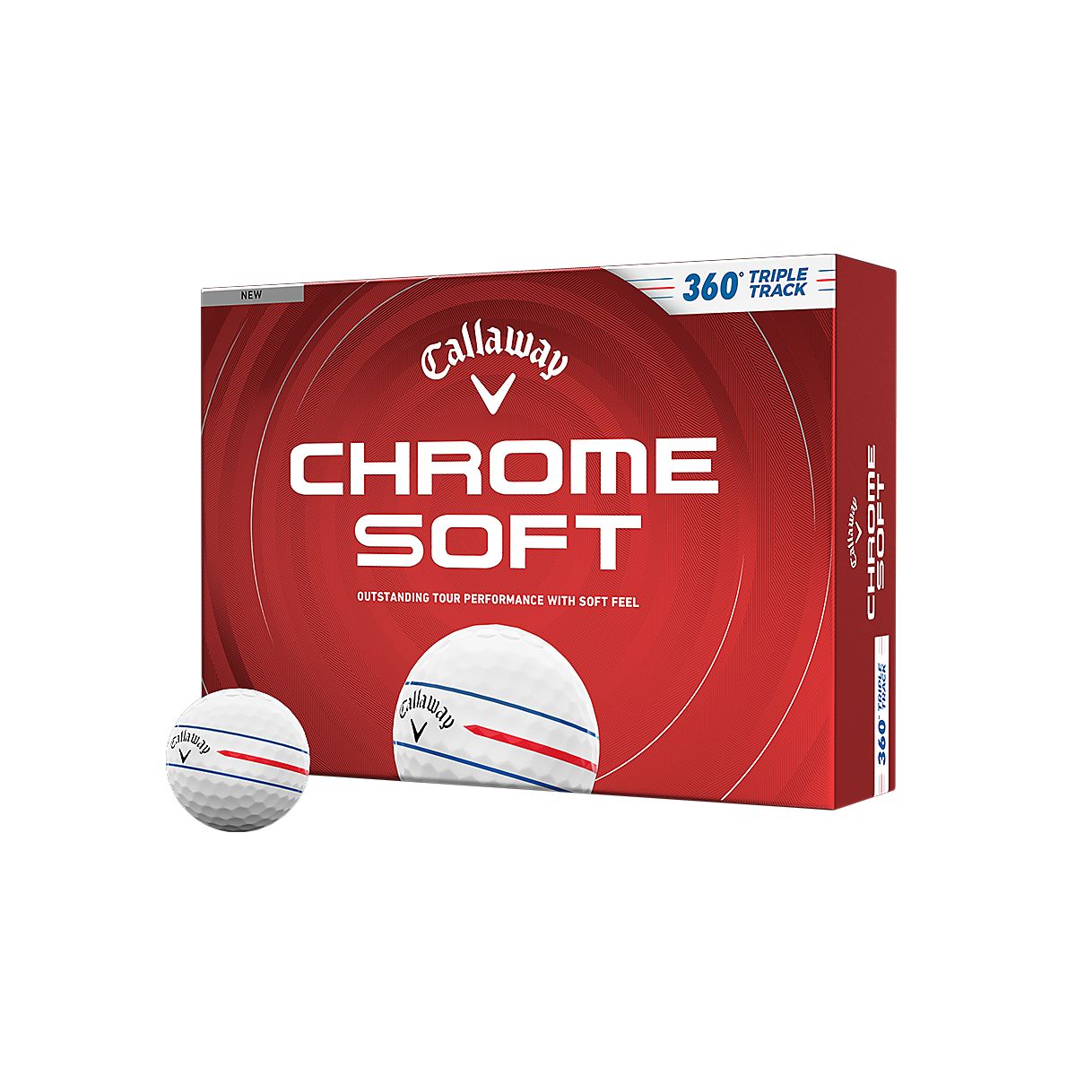 Callaway 2026 Chrome 360 Triple Track Golf Balls 12-Pack | Academy