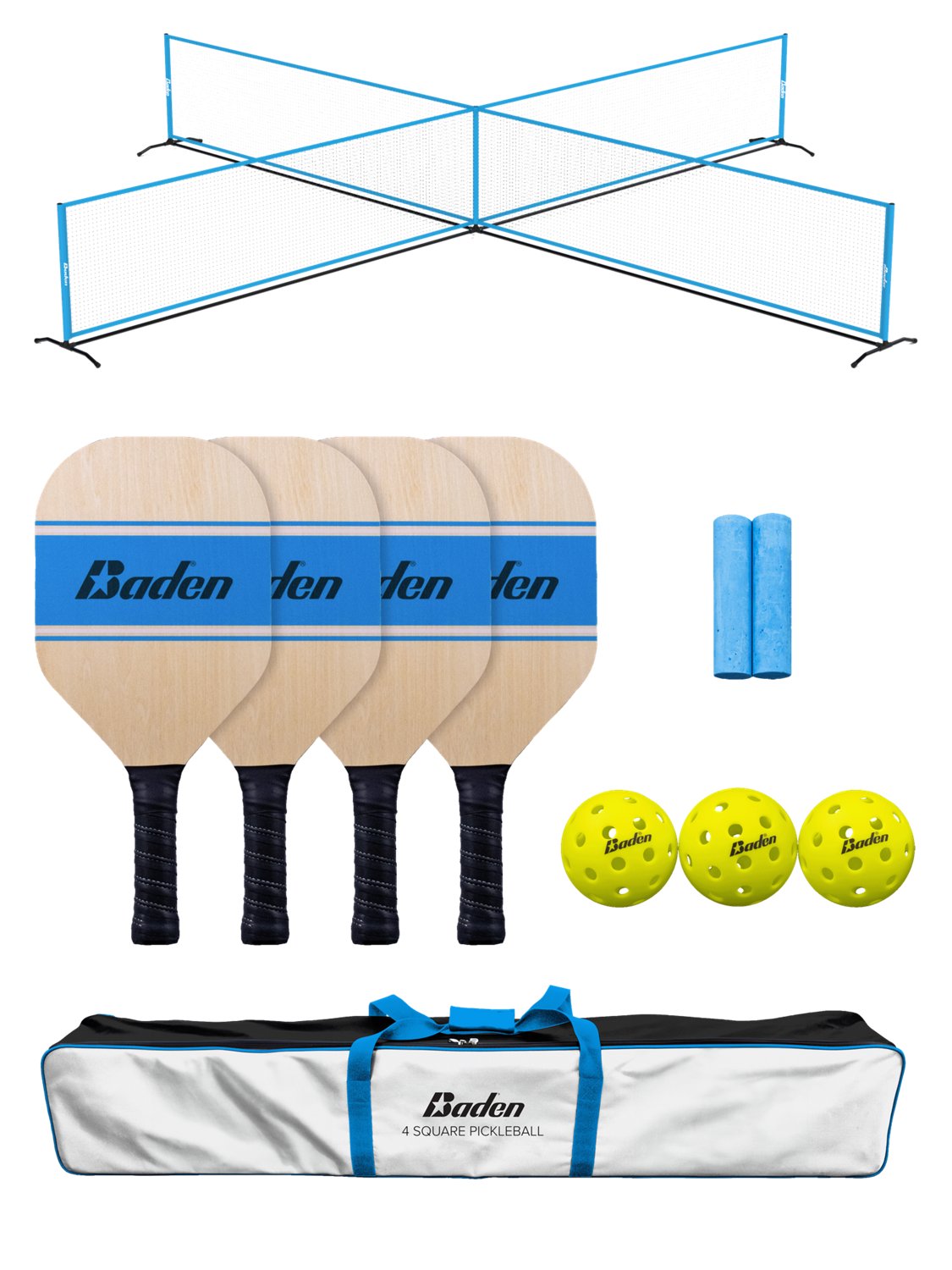 Baden 4-Square Pickleball Set | Free Shipping at Academy