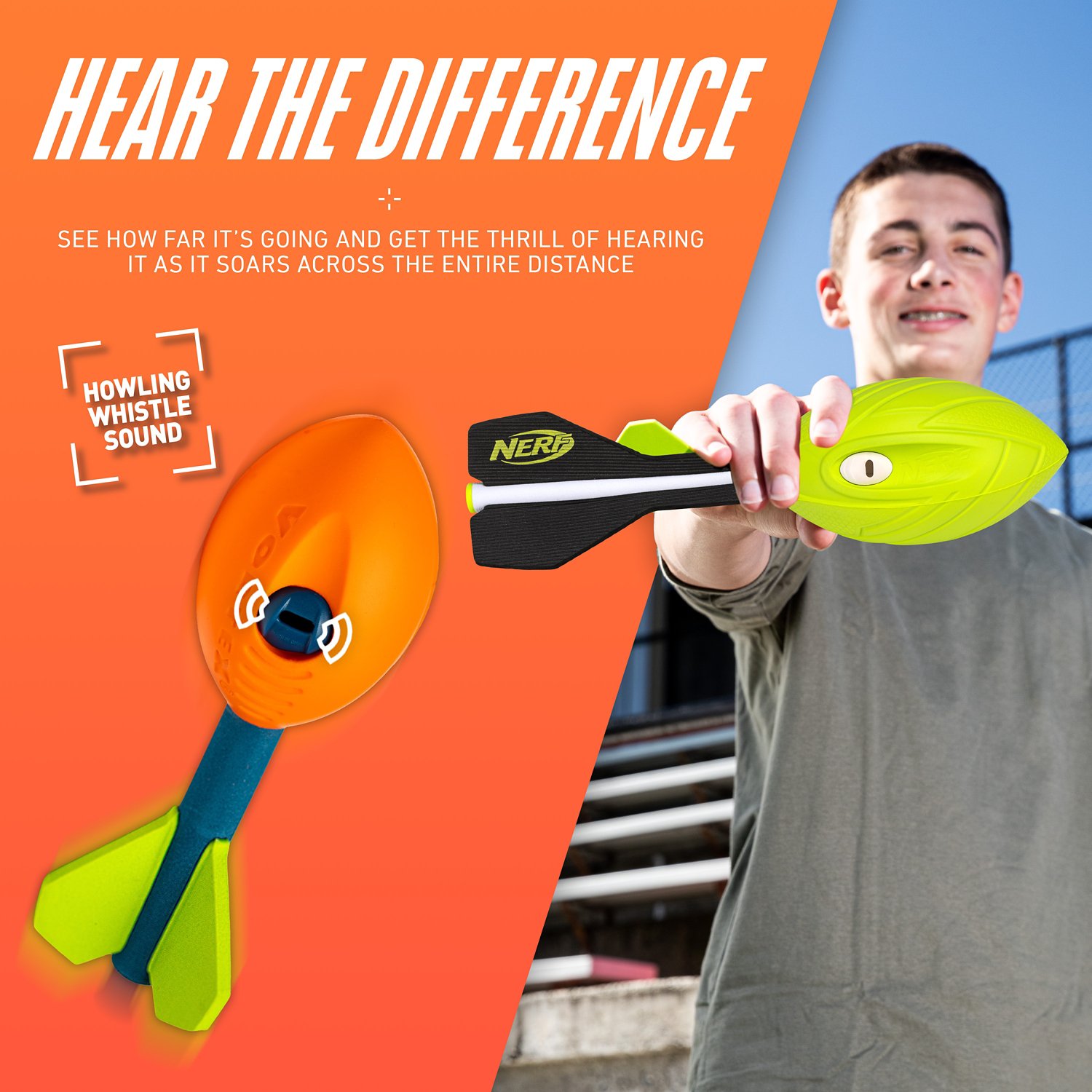 NERF Vortex Dual Power Foam Footballs 2-Pack | Academy