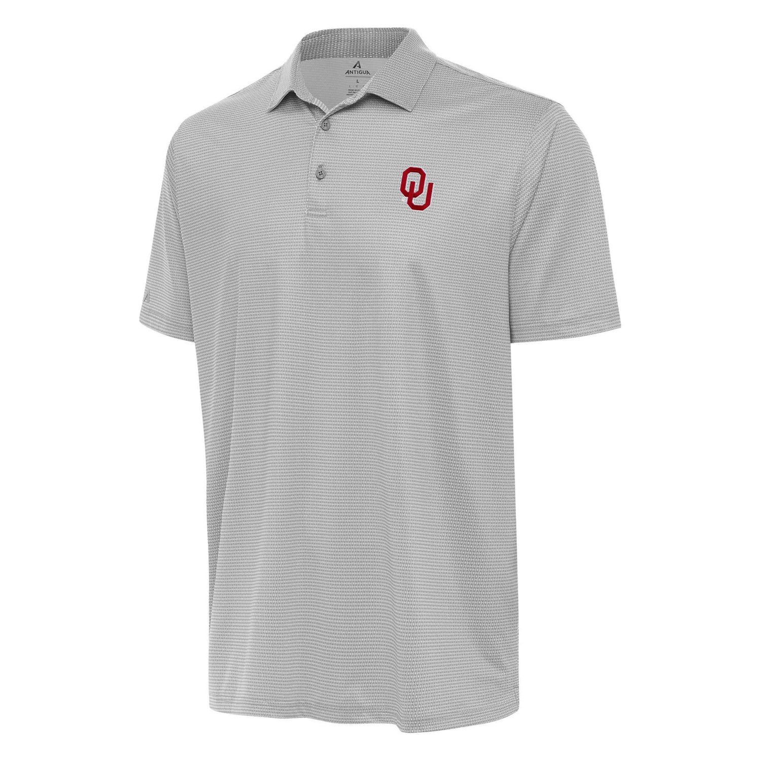 Antigua Gray Oklahoma Sooners Rings Polo | Academy