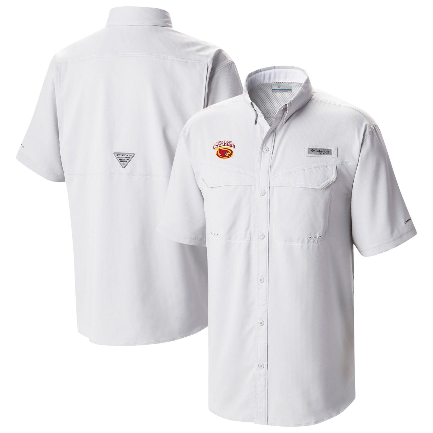 Columbia Iowa State Cyclones Low Drag Offshore Omni-Wick Button-Up ...