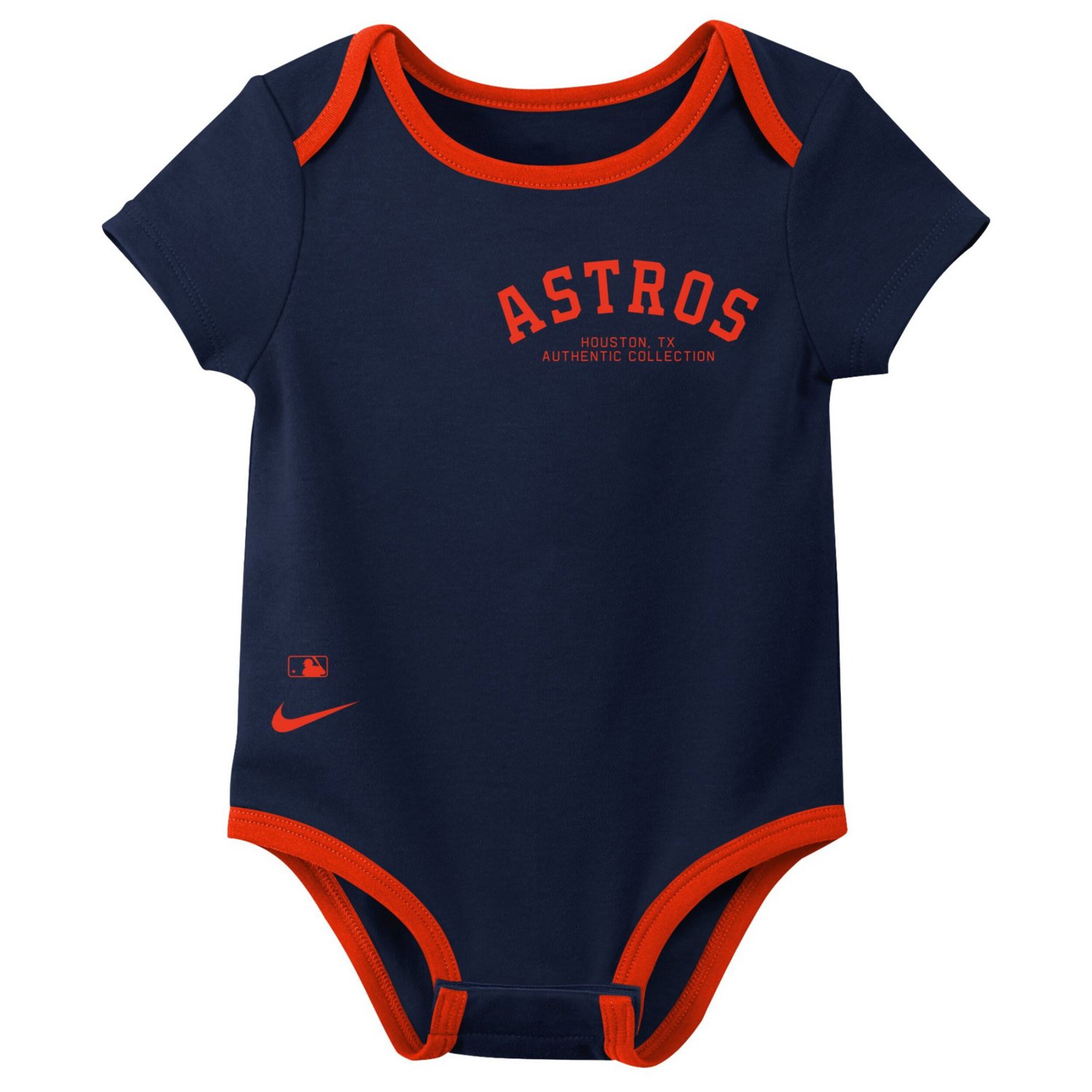 Nike Houston Astros Authentic Collection Three-Pack Bodysuit Set | Academy