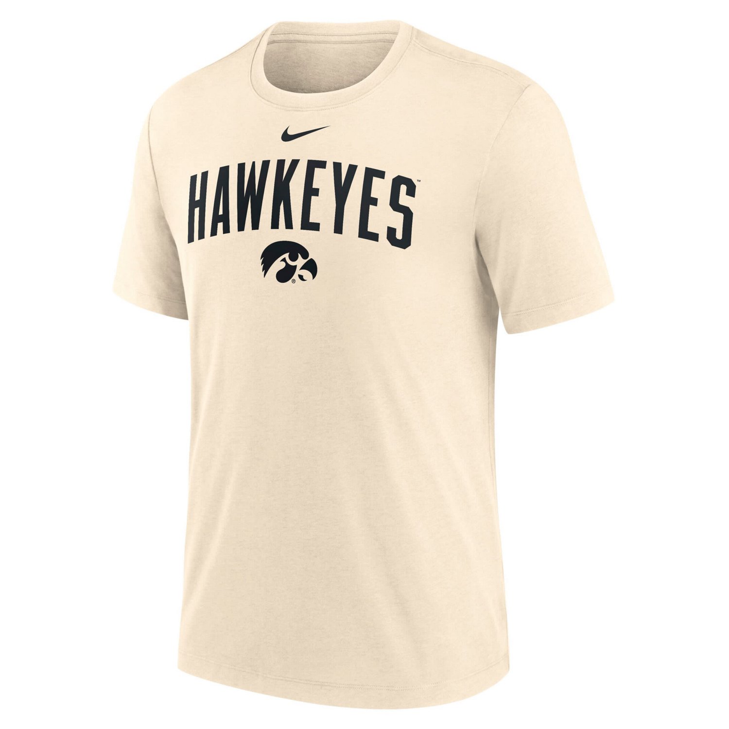 Nike Iowa Hawkeyes Natural Arch Logo Triblend T-Shirt | Academy
