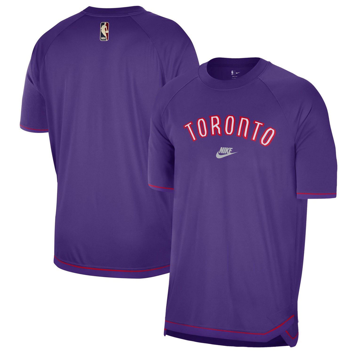 Nike Toronto Raptors 2024 25 Classic Edition Pregame Shooting T-Shirt ...