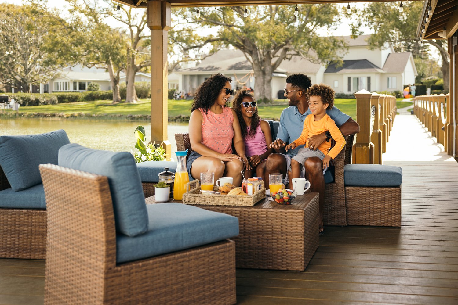 Mosaic Nesting Wicker Conversation Furniture Set | Academy